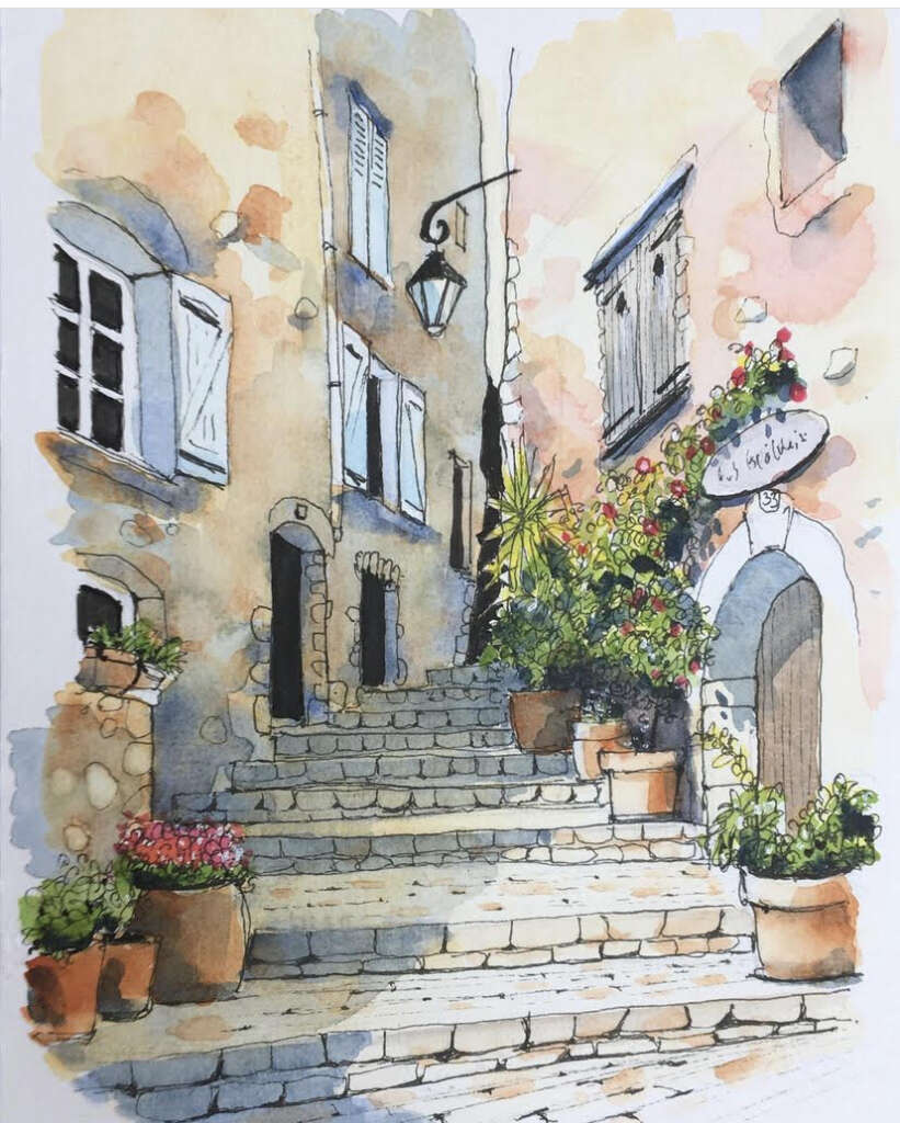 AM-steps-sketch | French Fusion Travel